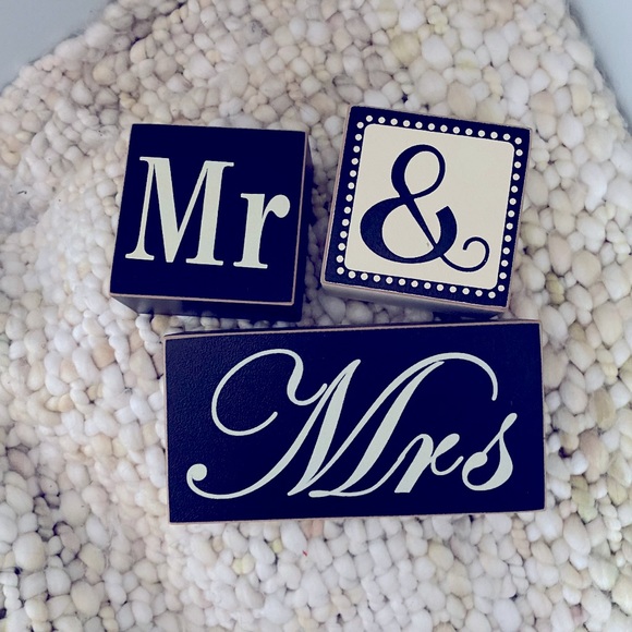 Wall Decor | Mr Mrs Block Signs | Poshmark